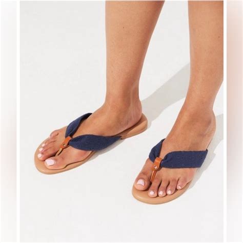 Torrid Shoes Torrid Navy Eyelet Flip Flop Ww Poshmark