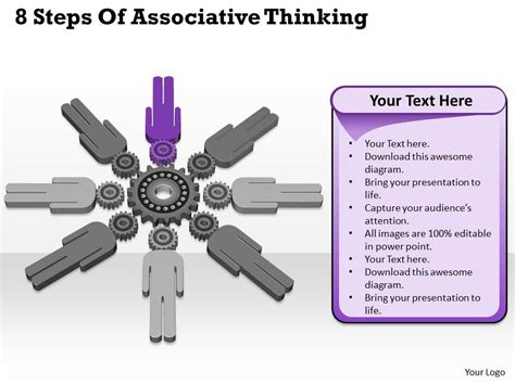 1013 business ppt diagram 8 steps of associative thinking powerpoint