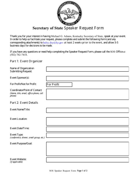 Speaker Request Form Templates Pdf Download Fill And Print For Free