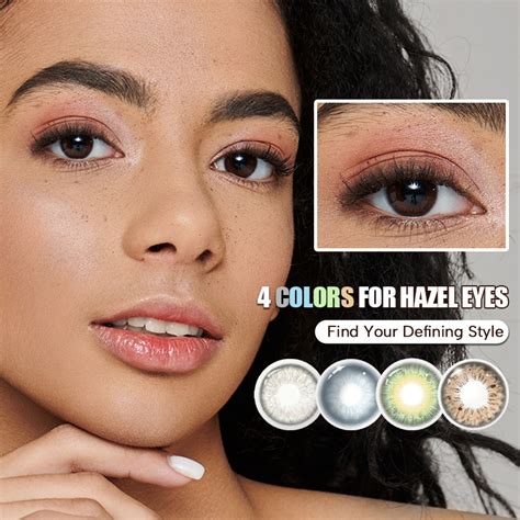 Brown Contact Lenses Unibling Hazel Eyes Trial Set