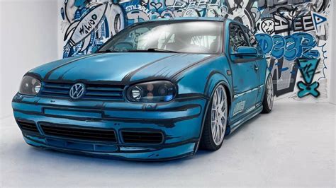 Cartoon Vw Golf Mk4 Gti Really Pops Into Life Carscoops