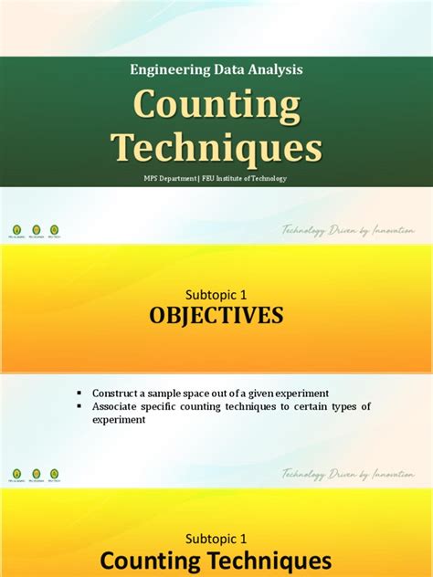 Stpdf1 Counting Techniques Pdf Permutation Statistics