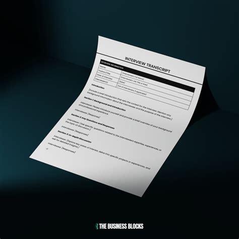Interview Transcript Template Freelance Journalist Interview Template Journalist Transcript