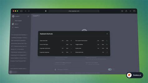 chatgpt keyboard shortcuts windows and mac 2025