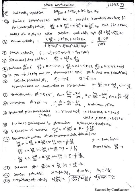 Formula Sheet Maths Paper Ii