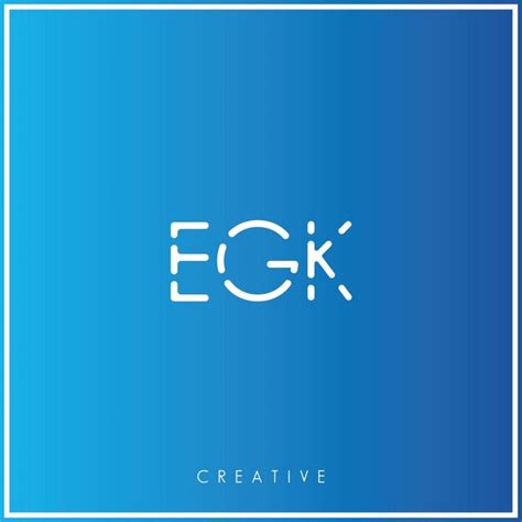 Premium Vector Egk Premium Vector Latter Logo Design Creative Logo
