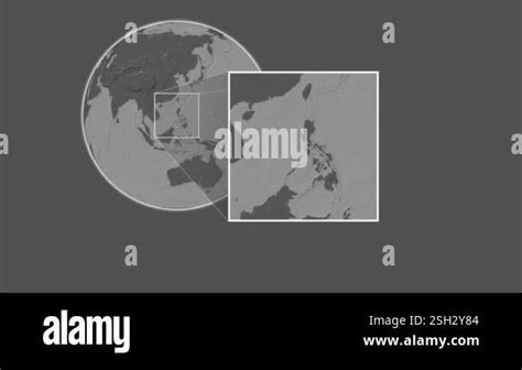 ambil island presentation of the location on a bilevel elevation map