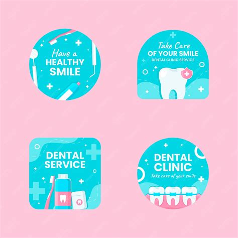 손으로 그린 치과 디자인 서식 파일 무료 벡터