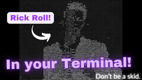 Github Darkside Devopsrickrollterminal Uses The Terminal To Rick Roll You