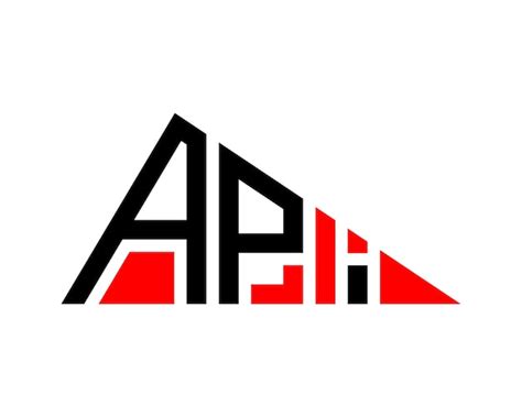 Premium Vector Triangle Shape Api Letter Logo Design