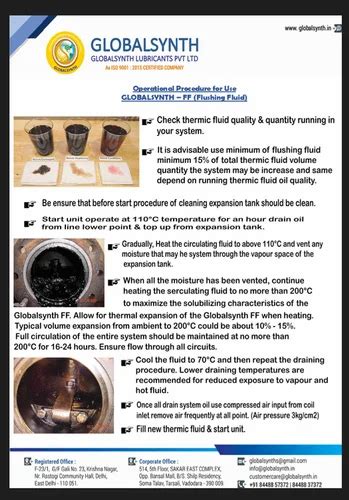 Globalsynth Flushing Fluid Packaging Type Barrel At ₹ 250litre In