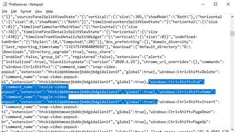 windows 10 hot keys shift ctrl end and shift ctrl home stopped