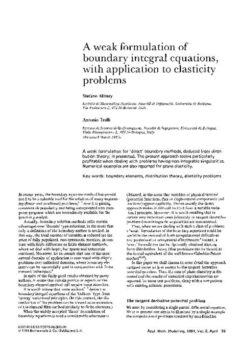 pdf a weak formulation of boundary integral equations with