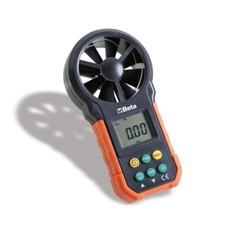 Digital Anemometer With Fan Sensor Body Exterior Made Of Non Slip Shockproof Rubber 1760WM