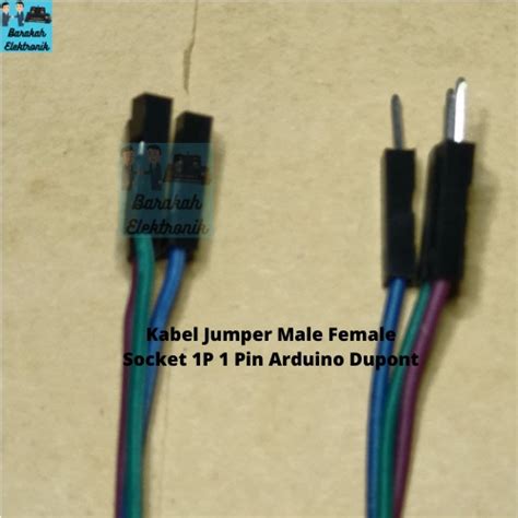 Jual Kabel Jumper Male Female Socket 1P 1 Pin Arduino Dupont Shopee Indonesia