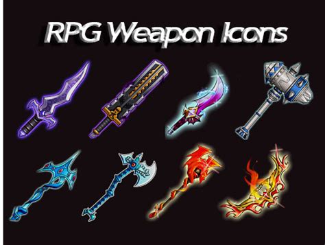 RPG Weapon Icons D 图标 Unity Asset Store