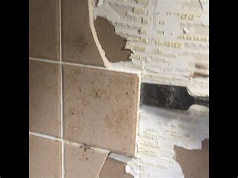 DIY How To Remove Ceramic Tiles Off Drywall YouTube Diy Wall Tile Tile Around Fireplace