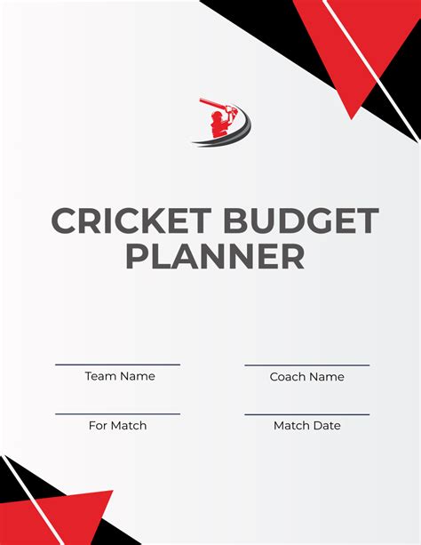 Free Cricket Budget Planner Template To Edit Online