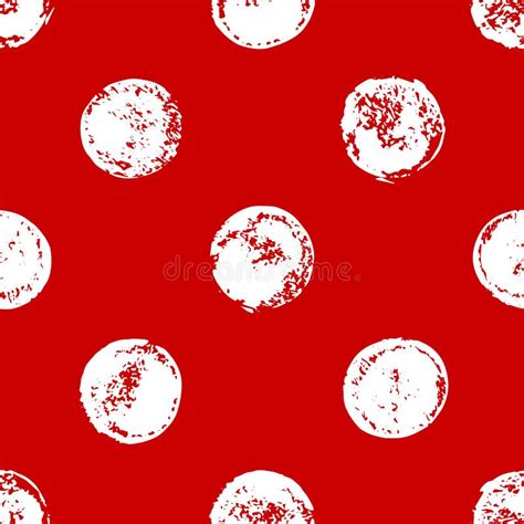 Polka Dot Geometric Monochrome Abstract Pattern With Round Dotted