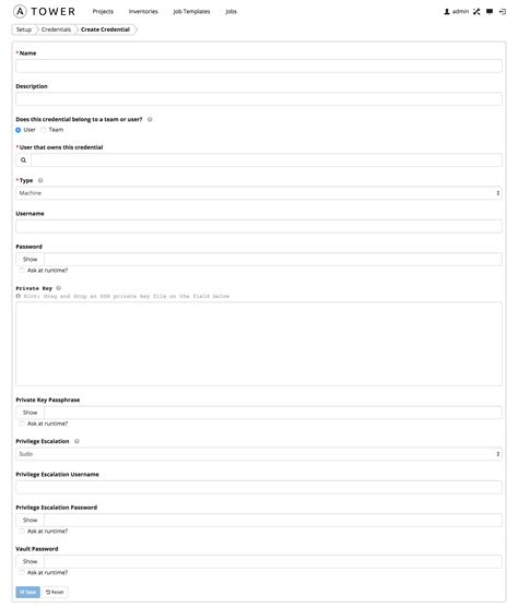 8 Credentials Ansible Tower User Guide