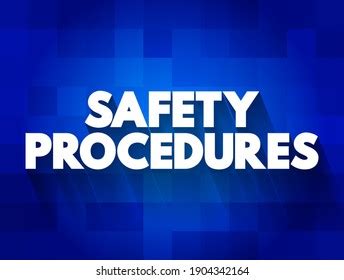 Safety Procedures Step By Step Plan Stock Vector (Royalty Free) 1904342164 | Shutterstock