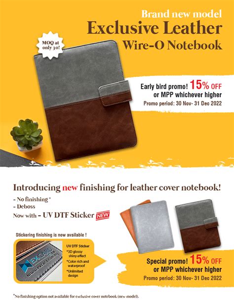 Brand New Model Finishing For Leather Wire O Notebook 01 