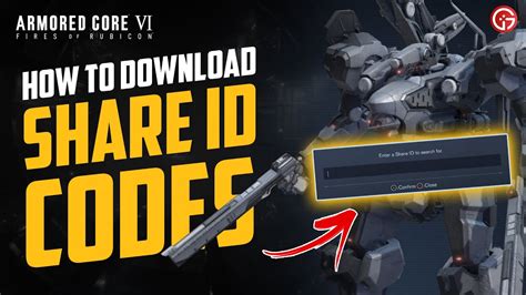 How To Download Share Id Codes And Apply Decals In Armored Core 6 Youtube