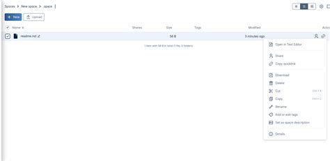 Setting Space Description Does Not Work After Being Deleted · Issue 8937 · Owncloud Web · Github