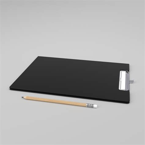 Clipboard File Folder Blender Cycles 3d Model Cgtrader