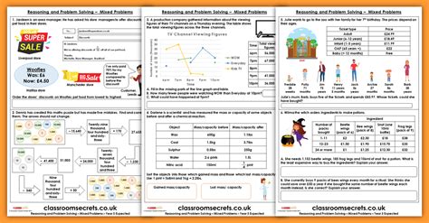 Mixed Problems Year Problem Solving Pack Classroom Secrets Classroom Secrets
