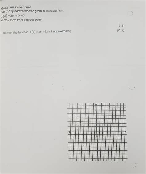 question 3 determine the points of intersection between a course