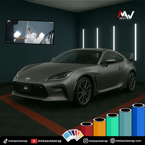 Wrapping Stiker Two Tone Mobil Toyota Ft86 Teckwrap Meta Autowrap