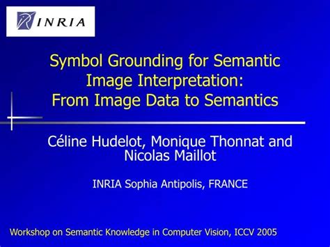 Ppt Symbol Grounding For Semantic Image Interpretation From Image