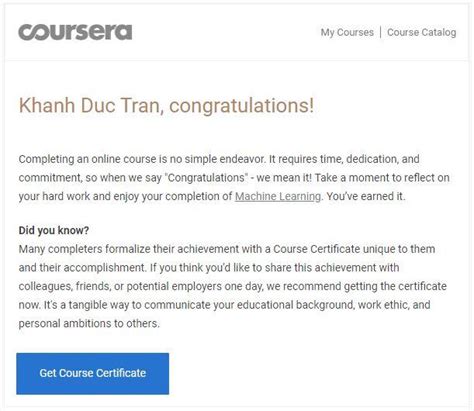 Chris Tran On Linkedin 100daysofcode Datascience Machinelearning Coursera