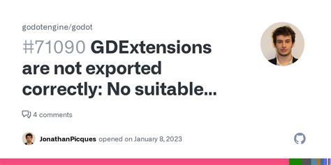 Gdextensions Are Not Exported Correctly No Suitable Library Found For