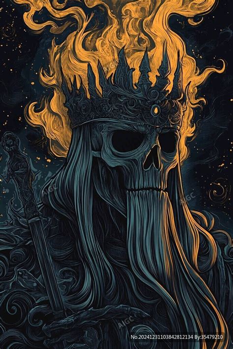 Ai创作图潮牌烟雾插画 女皇插画 女王插画 王之凝视插画 焦躁装饰画 皇后插画 潮流酷帅颓废插画 酷炫手绘海报 死神插画 骷髅头创意 炫酷装饰画 冷色调装饰画 恶魔原创插画 孤独的灵魂插画