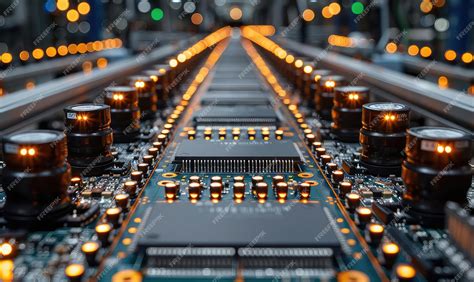 Circuit Board Manufacturing Plant Assembly Line Of High Precision Automated Machines Industry 40