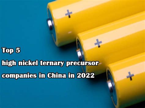 Top 5 High Nickel Ternary Precursor Companies In China Tycorun Energy