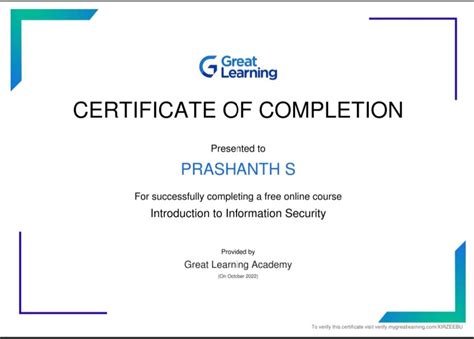 Prashanth S On Linkedin Im Happy To Share That Ive Obtained A New