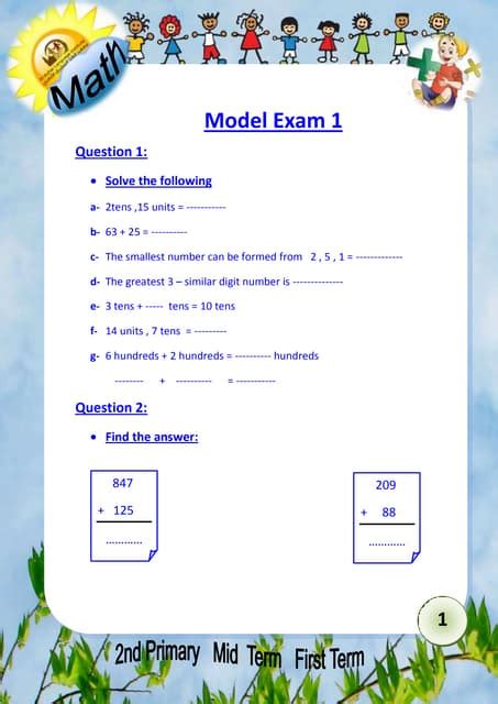 Final Revision Math Primary 2 Part 1 Doc
