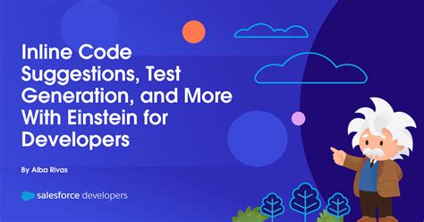 inline code suggestions test generation and more with einstein for
