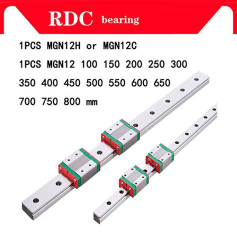 12mm Linear Guide Mgn12 L 100 200 300 350 400 450 500 550 600 700 800 Mm Linear Rail Way