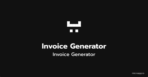 Invoice Generator