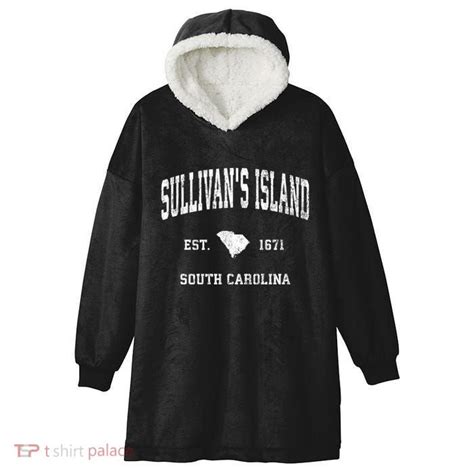 Sullivans Island South Carolina Sc Vintage Athletic Hooded Wearable