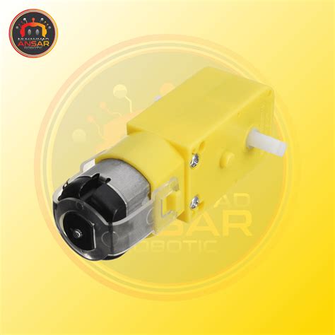Dc Gear Motor 3 6v Tt Yellow Gear Motor Double Shaft Marobotic