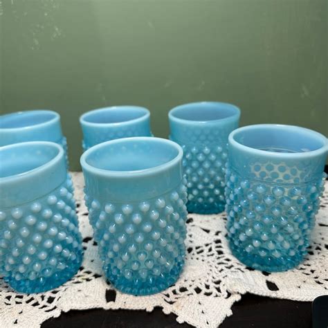 Hobnail Glasses Etsy