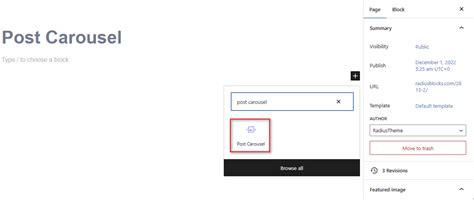Post Carousel Block Radius Blocks Documentation