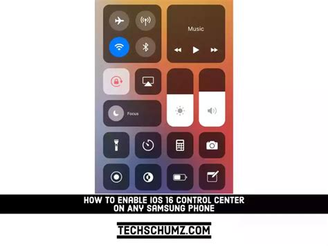 How To Enable IOS 16 Control Center On Any Samsung Phone Techschumz