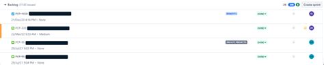 Done Issues Showing In Backlog