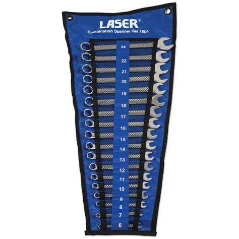 Laser 6758 Combination Spanner Set 18 Piece 6 24mm